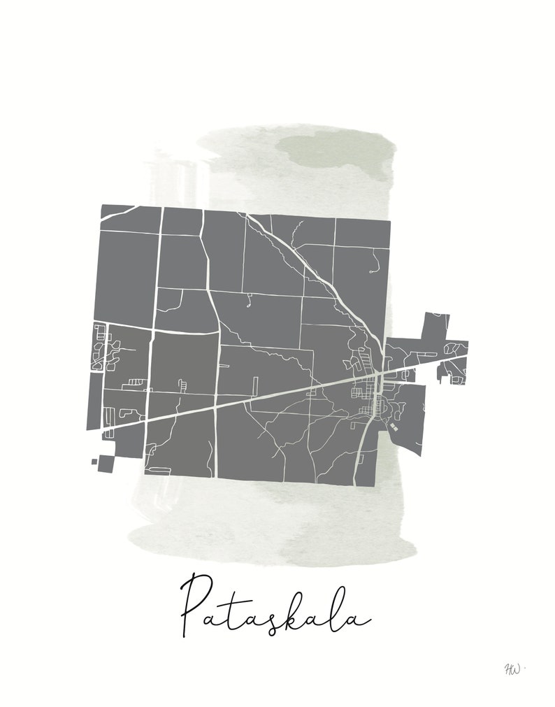 Pataskala Ohio-neighborhood Map - Etsy
