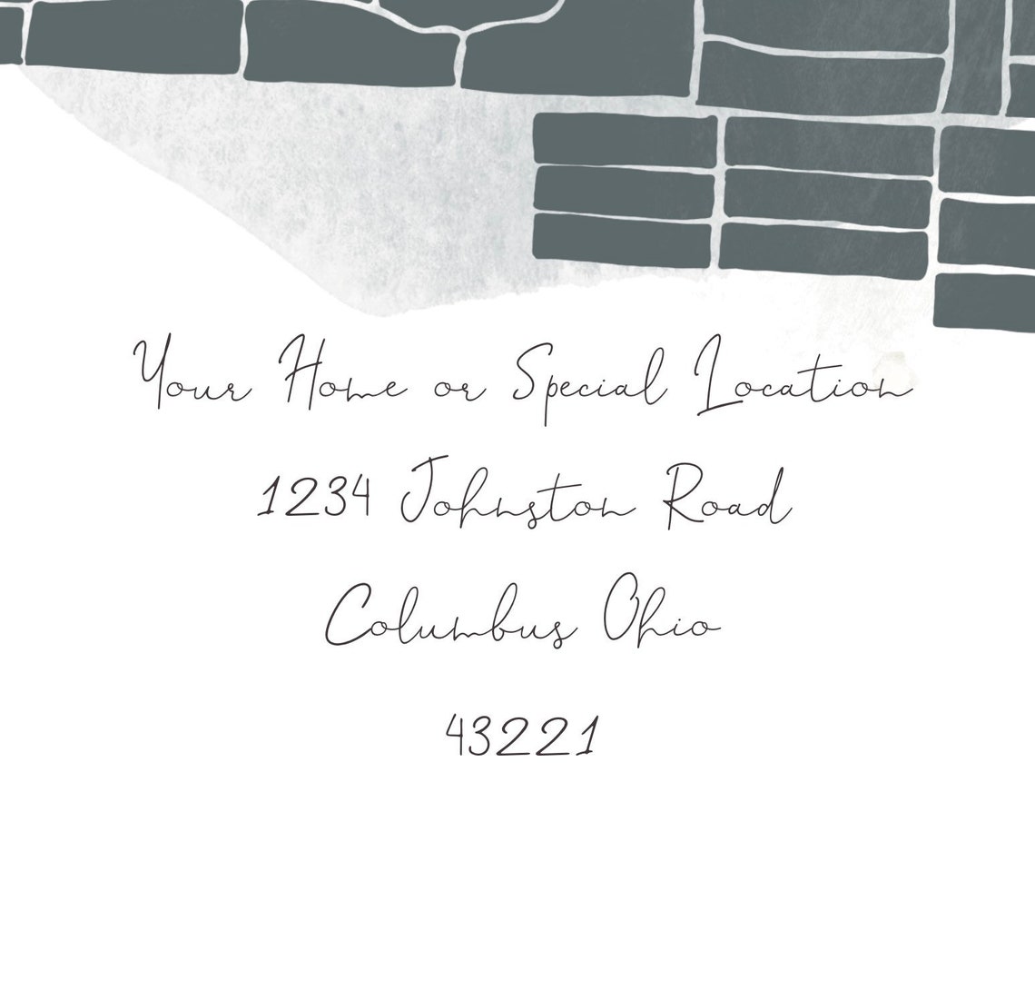 Custom Neighborhood Map-your Home or Special | Etsy