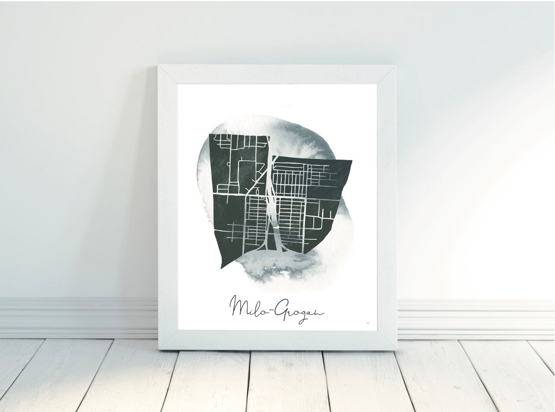 Milo-grogan-columbus, Ohio-neighborhood Map - Etsy