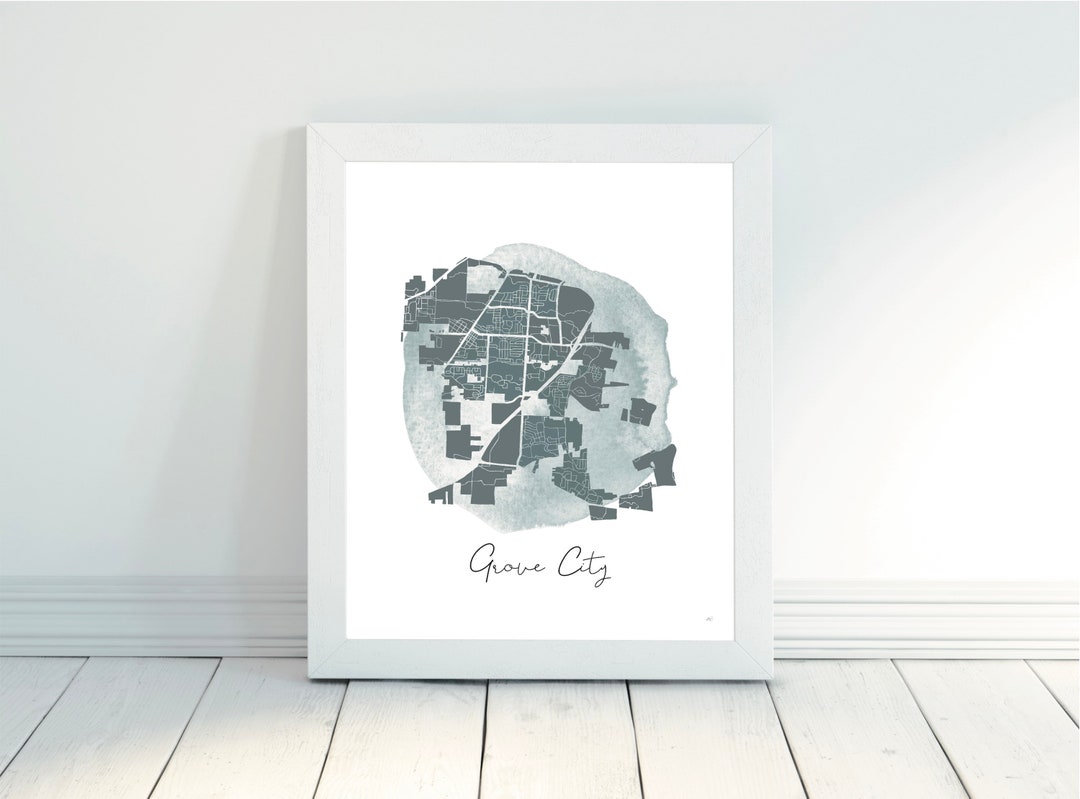 Grove City, Ohio-neighborhood Map - Etsy