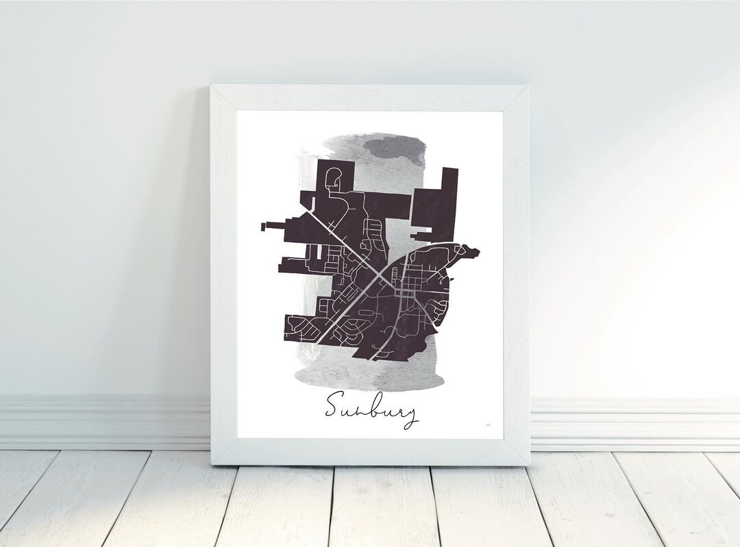 Sunbury, Ohio-neighborhood Map - Etsy