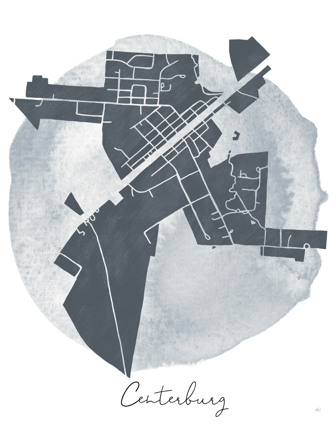 Centerburg, Ohio-neighborhood Map - Etsy