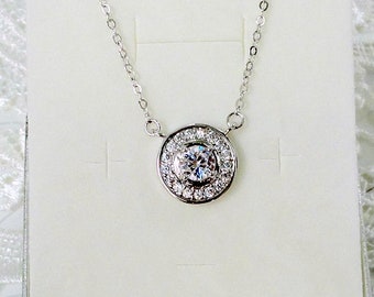 Fake diamond necklace | Etsy