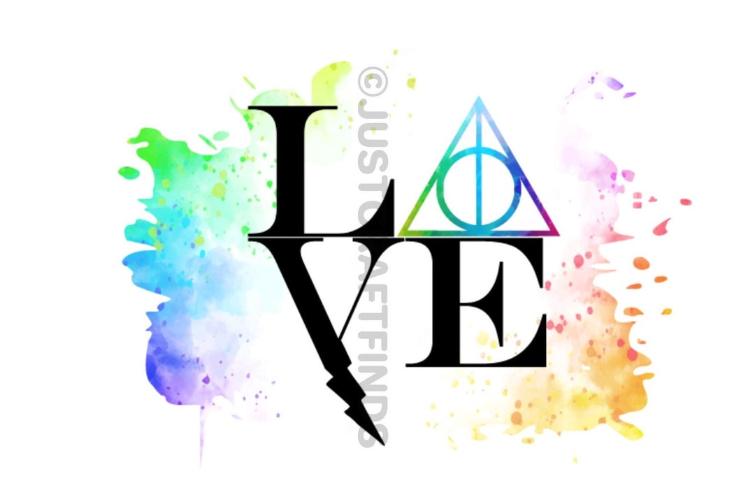 Wizard LOVE | HP Love | Watercolor Wizard Love | PNG Digital Download ...