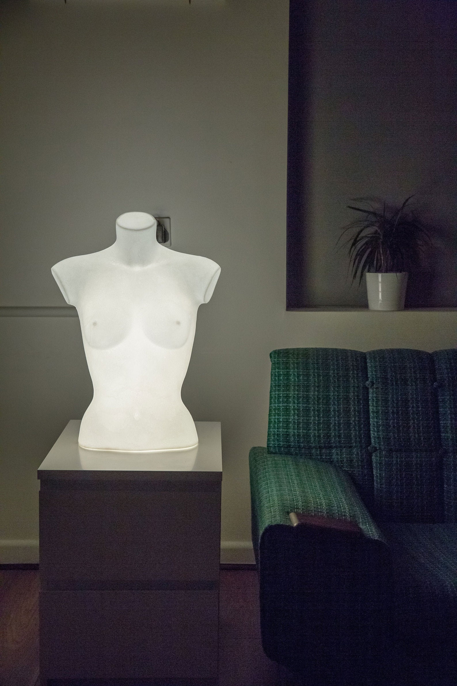 Illuminated Mannequin Table Lamp Female - Etsy