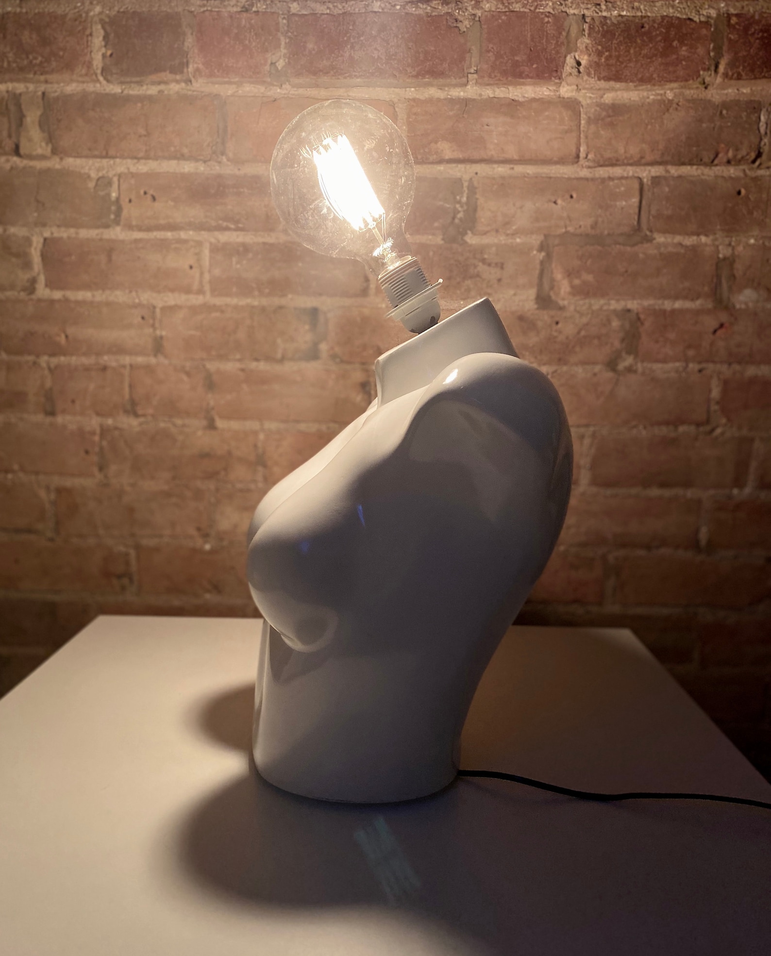 Illuminated Mannequin Table Lamp Filament Style | Etsy