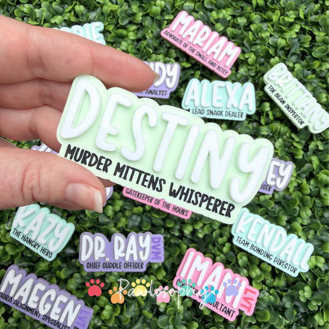 Personalized Pastel Name Badge - Etsy