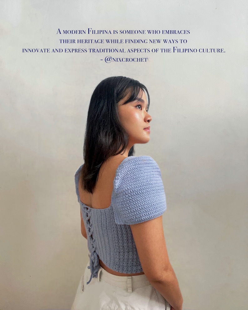 Ligaya Filipiñana Crochet Pattern by Kim.krochets - Etsy