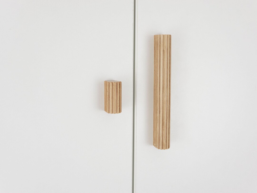 Furniture Handle Wood , Door Knob, Ribbed Line Drawer Pulls, Kallax ...