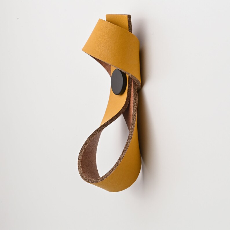 Leather Knoted Pulls / Leather Drawer Pulls / Ledergriffe - Etsy