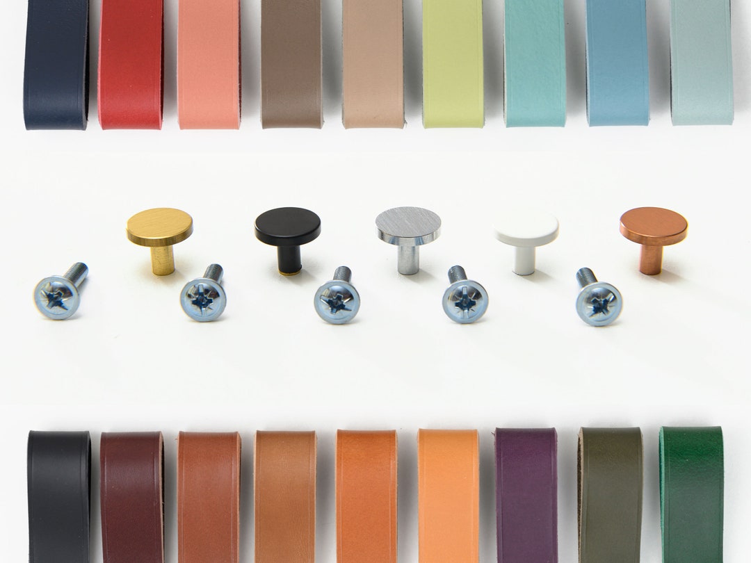 Sample Leather Pulls and Handles for Doors, Drawers, Cupboards ...