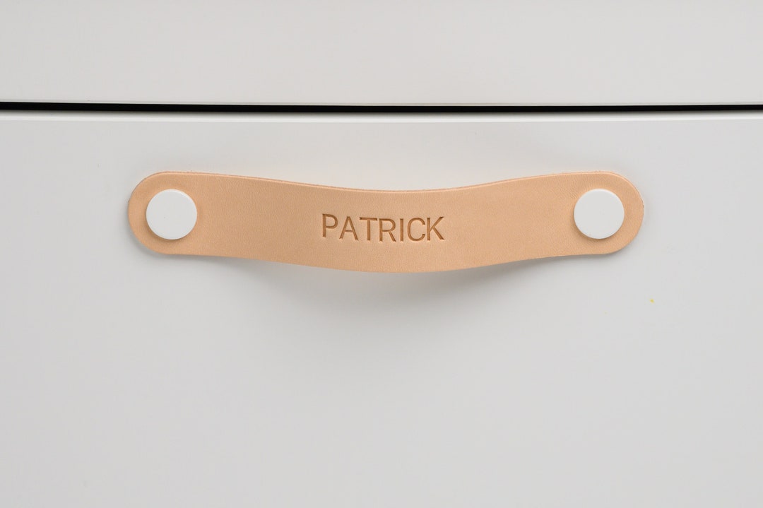Personalized Leather Drawer Pulls for Ikea Duktig Play Kitchen, Custom ...