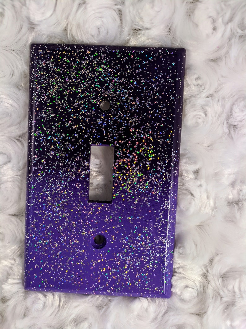 Purple Ombré With Silver Holographic Glitter / Sparkle Bling - Etsy