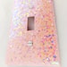 Pink Wall Plates With Jumbo Iridescent Opal Glitter Bling - Etsy