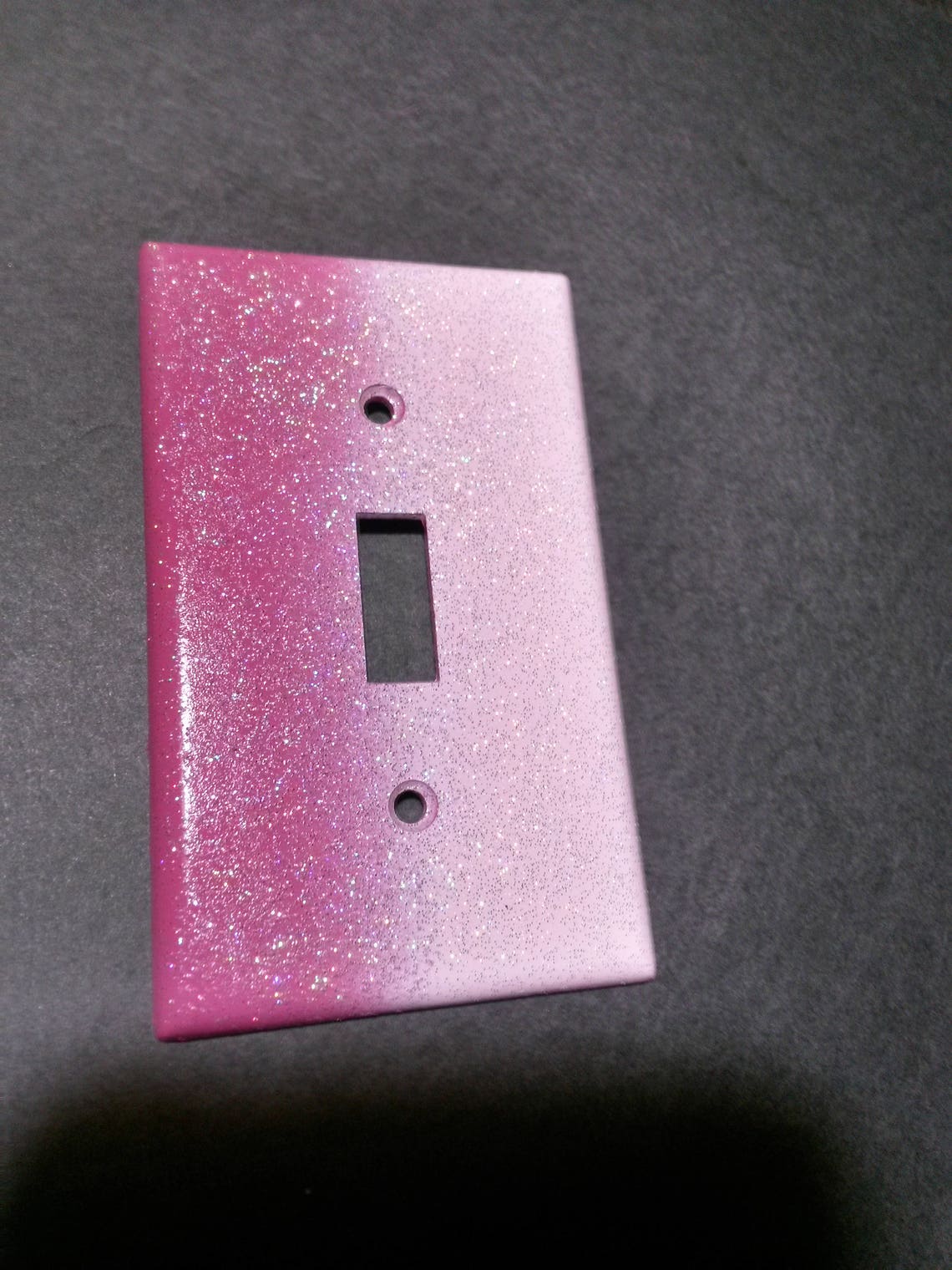 Pastel Pink & Berry Pink Ombré / Sparkle Bling Light Switch | Etsy