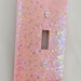 Pink Wall Plates With Jumbo Iridescent Opal Glitter Bling - Etsy