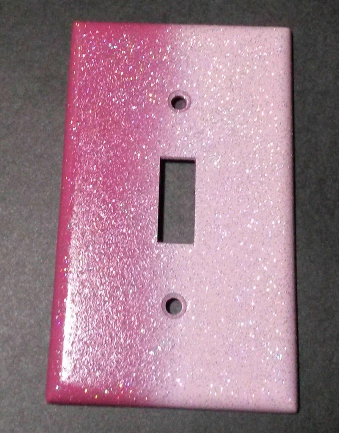 Pastel Pink & Berry Pink Ombré / Sparkle Bling Light Switch | Etsy