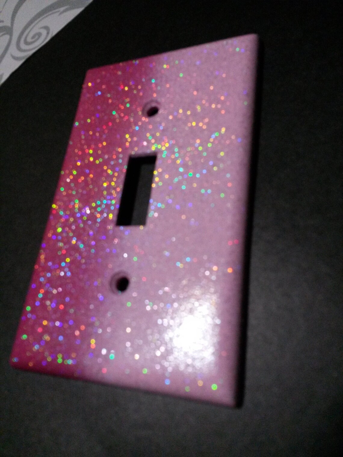 Pastel Pink & Berry Pink Ombré / Sparkle Bling Light Switch | Etsy
