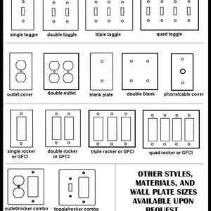 Cute Multi-color Rainbow Glitter Light Switch Plates, Rockers, & Outlet ...