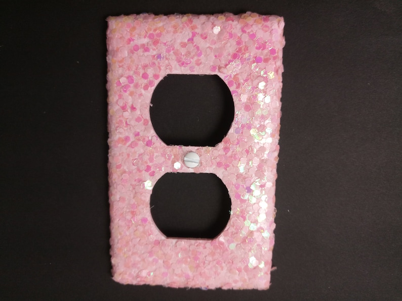 Candy Pink Wall Plates With Iridescent Opal Glitter Bling - Etsy