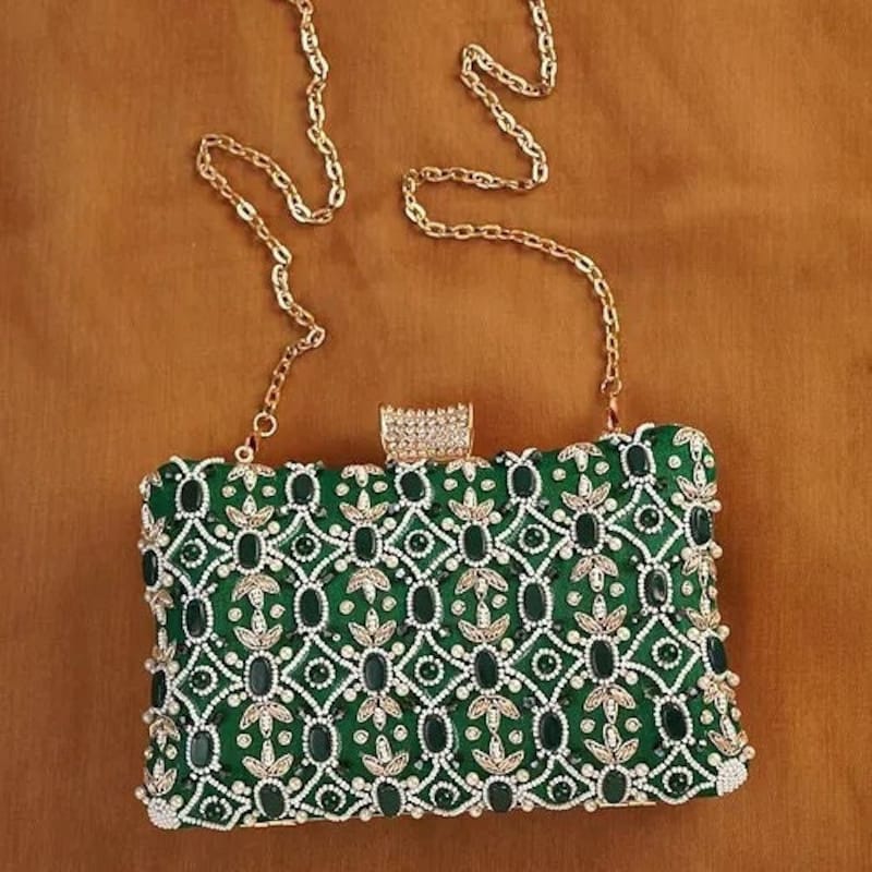 Custom Beaded Clutch - Etsy