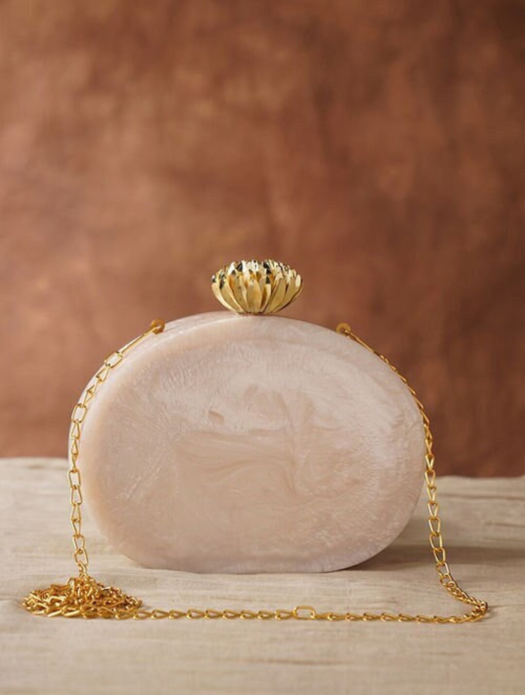 White Handcrafted Resin Clutch - Etsy