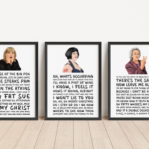 Gavin and Stacey Inspired 3 X A4 Nessa Pam Doris Quote - Etsy Hong Kong
