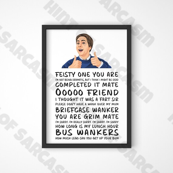 Inbetweeners Inspired A4 Best Quotes Print Funny Print Home | Etsy