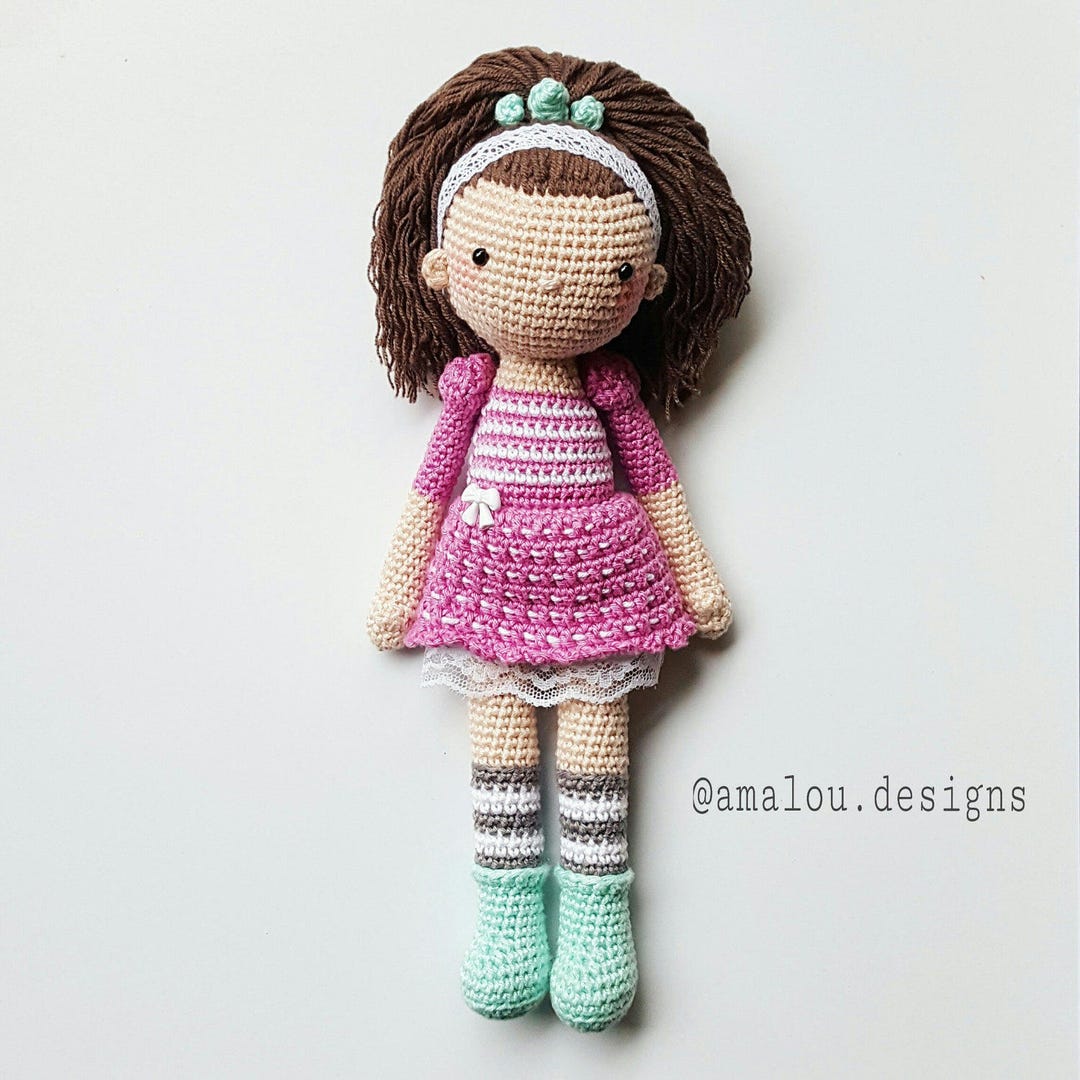 Amigurumi Crochet Pattern Doll "annabelle" (german & English) PDF - Etsy