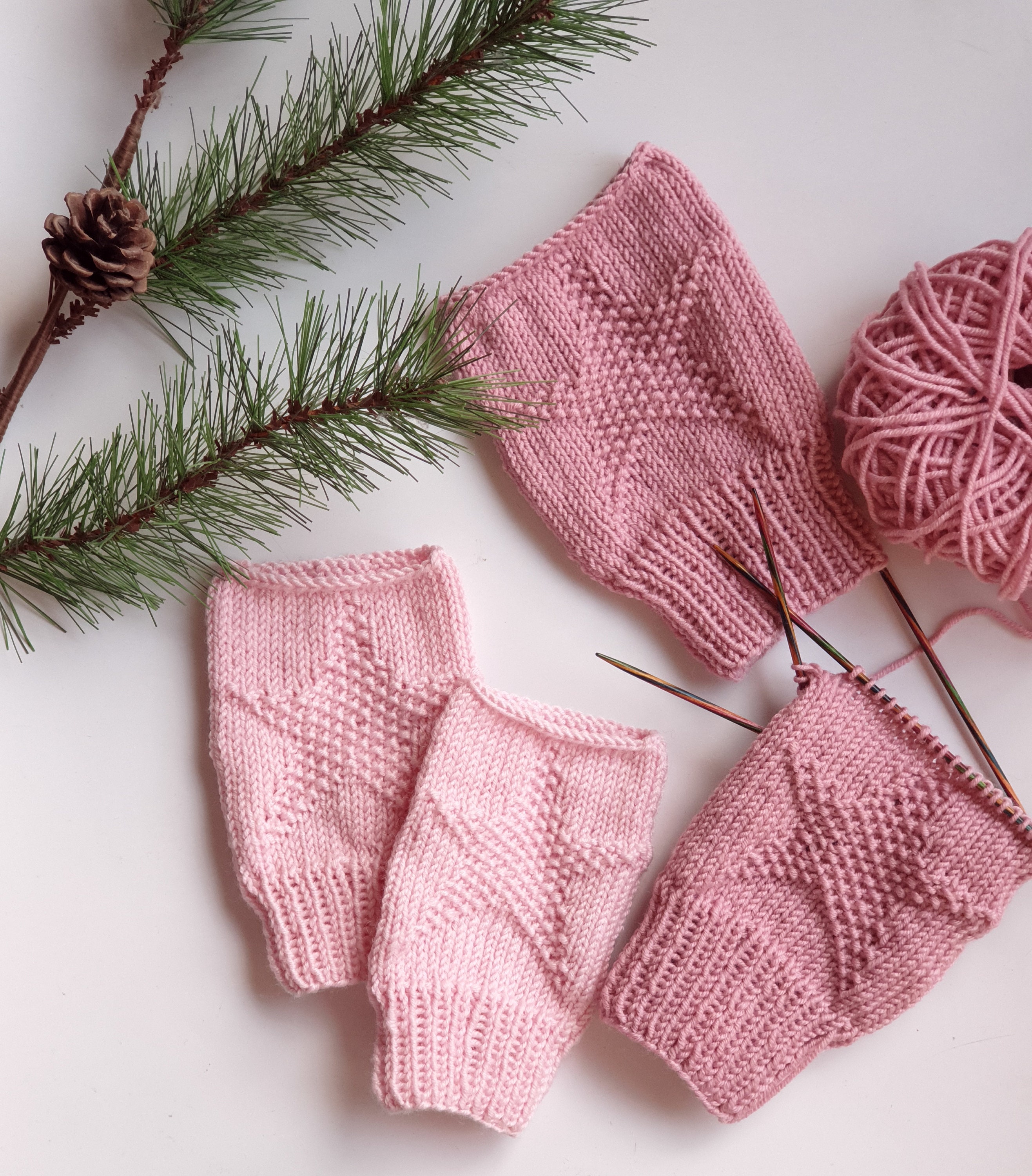 German Knitting Pattern for Cuffs in Children Size 5-6 Years - Etsy UK