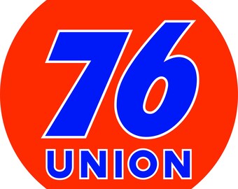 Union 76 Gas Station on a 11.75 Diameter Aluminum Sign.this Quality ...