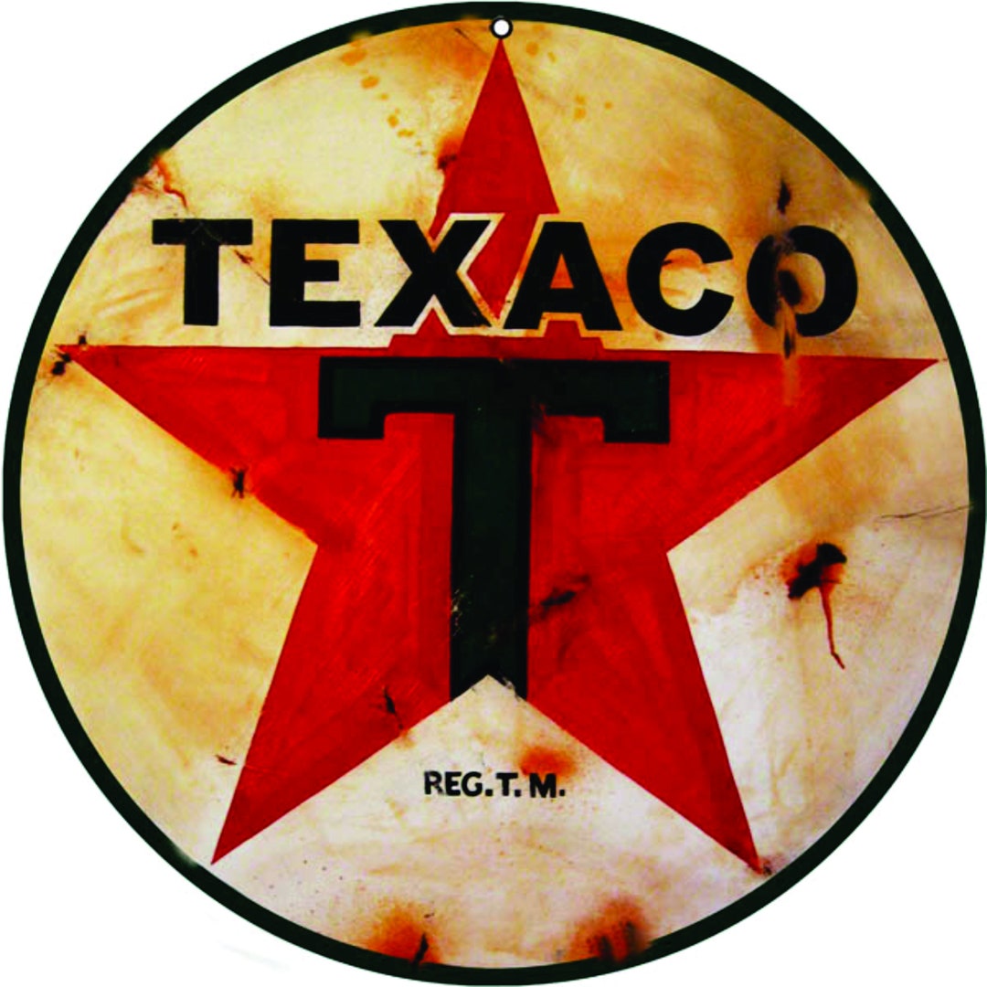 Texaco Metal Sign available in 4 Sizes and New Look or Vintage Aged ...