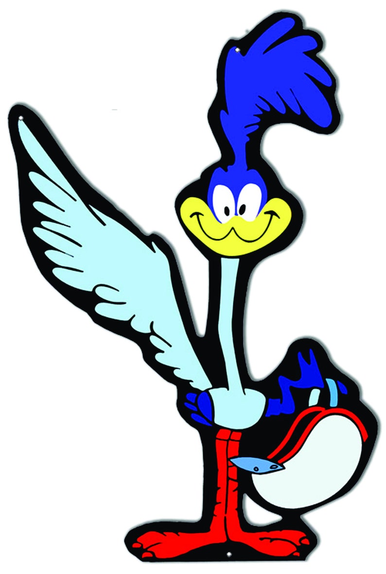 Road Runner Metal Sign - Etsy