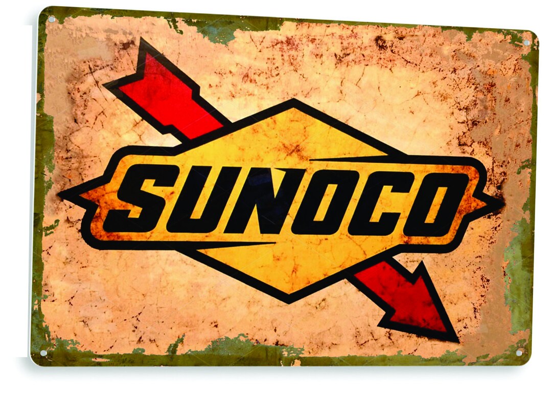 Sunoco Tin Metal Vintage Looking Sign 8 X 11 Made in US - Etsy