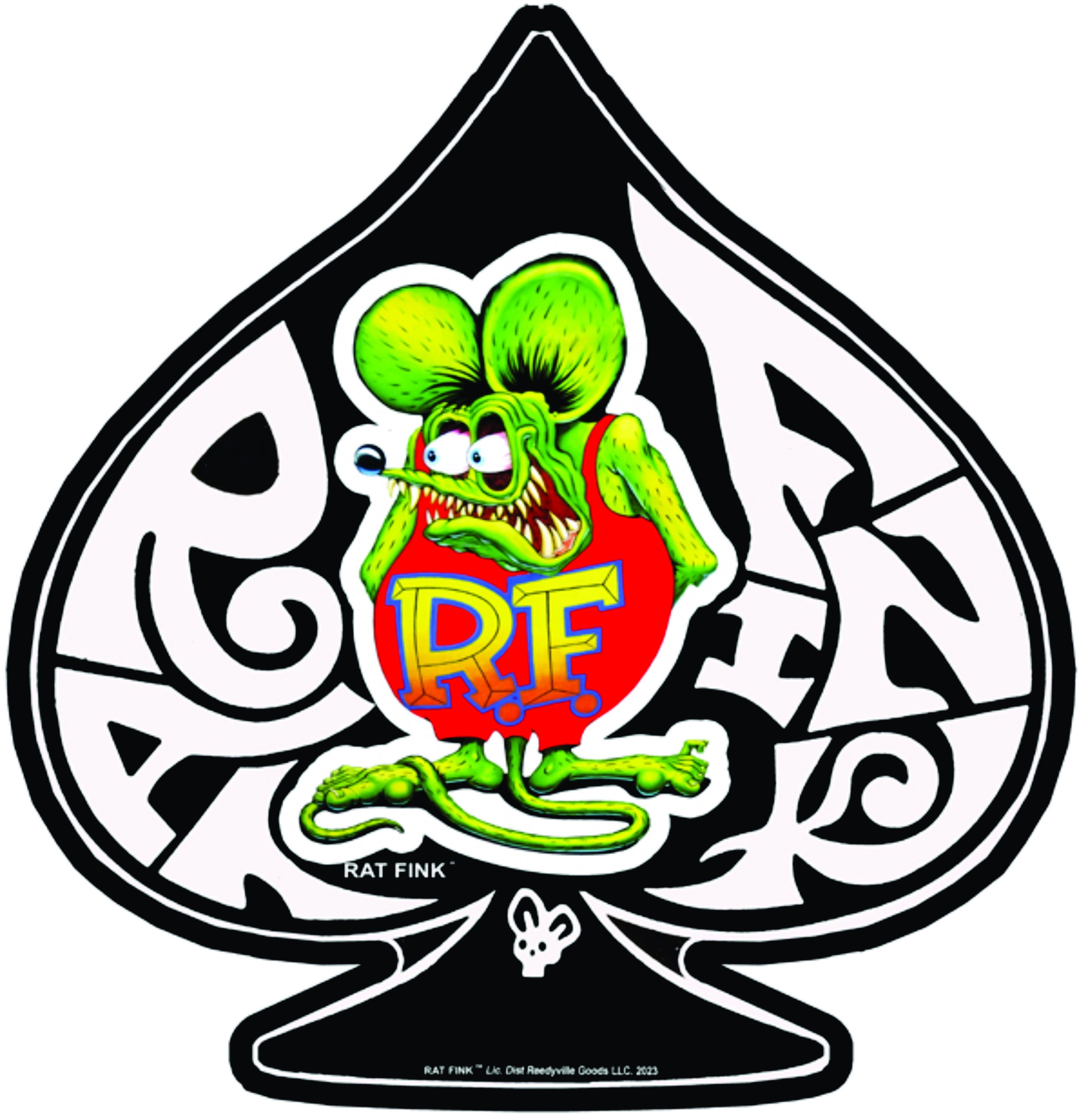 Rat Fink in Spade Cut Out Licensed Metal Sign US Made 14.5 X 15 Nice ...