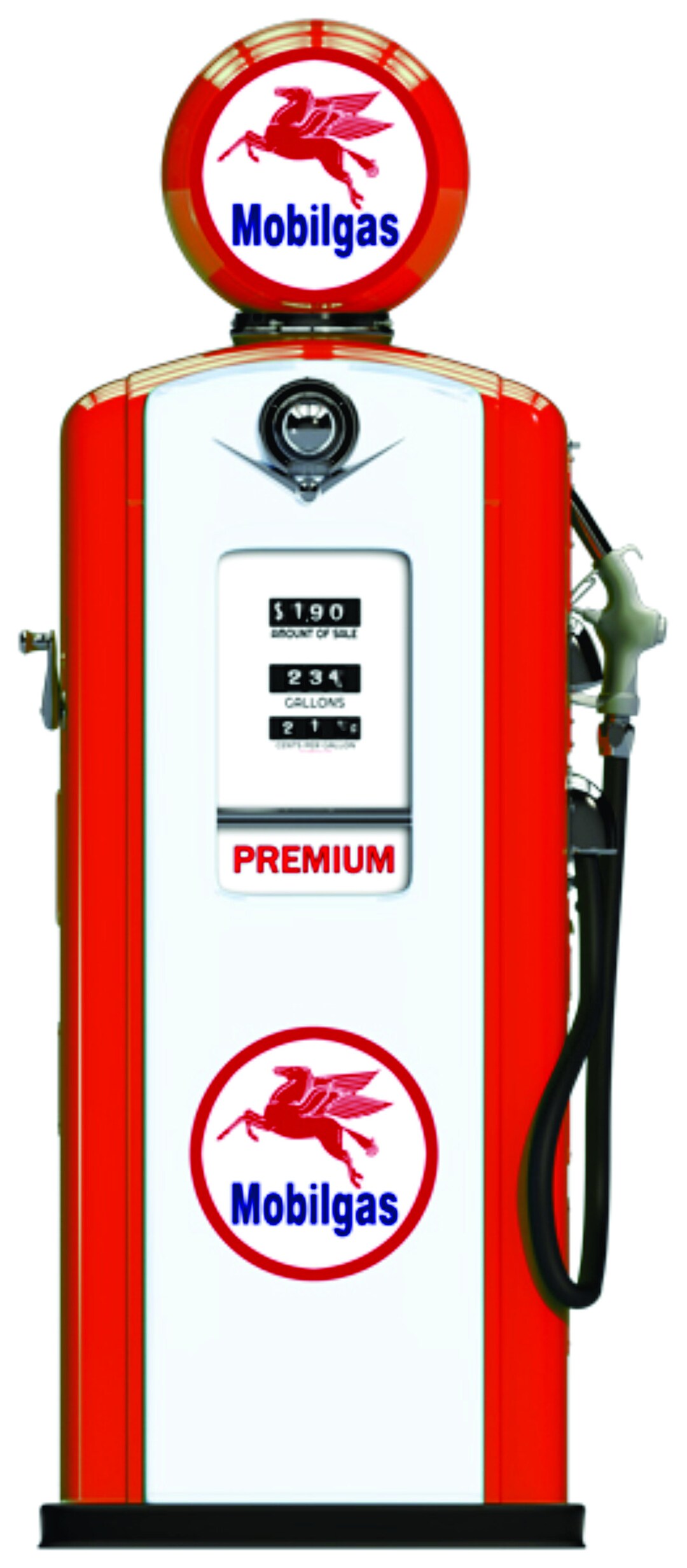 Mobilgas Pump Laser Cut Flat Metal Sign Made in USA-18 Gauge Steel ...