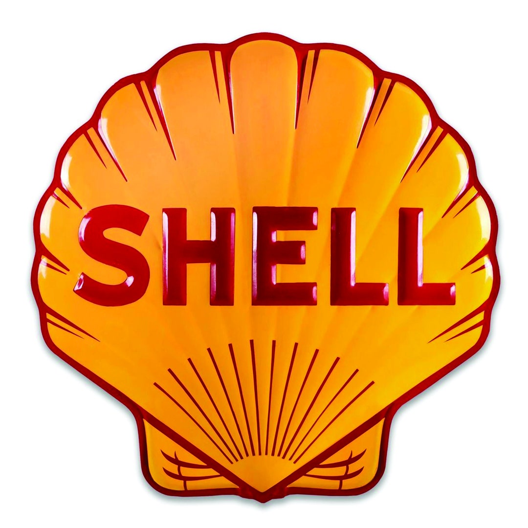 Shell Clam Sign Metal Sign Artwork is Hand Made in the USA Using Heavy ...