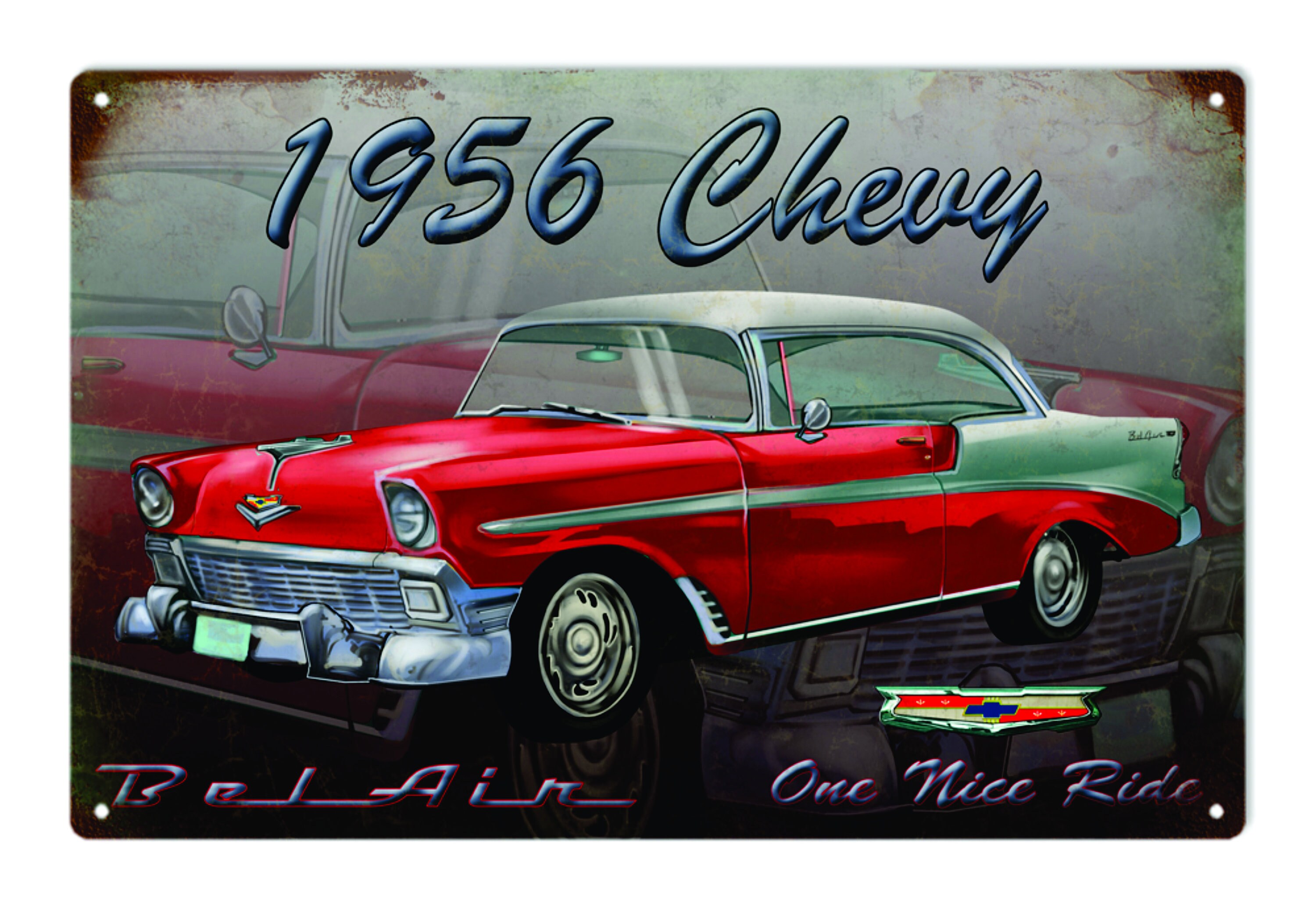 56 Chevy Metal Sign - Etsy