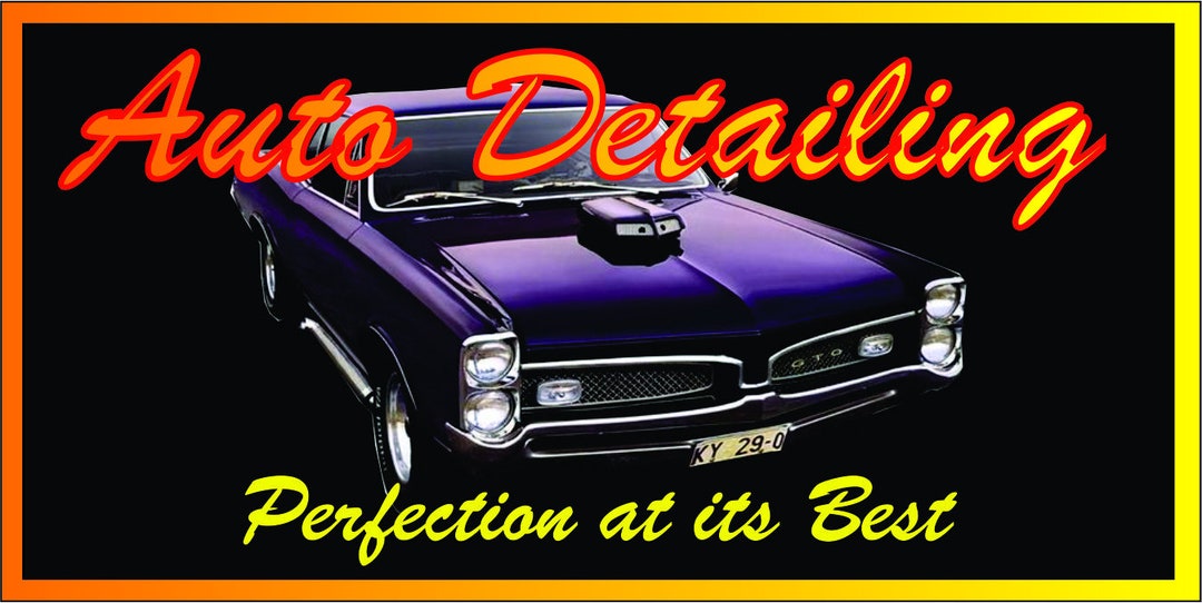 AUTO DETAILING BANNER - Etsy