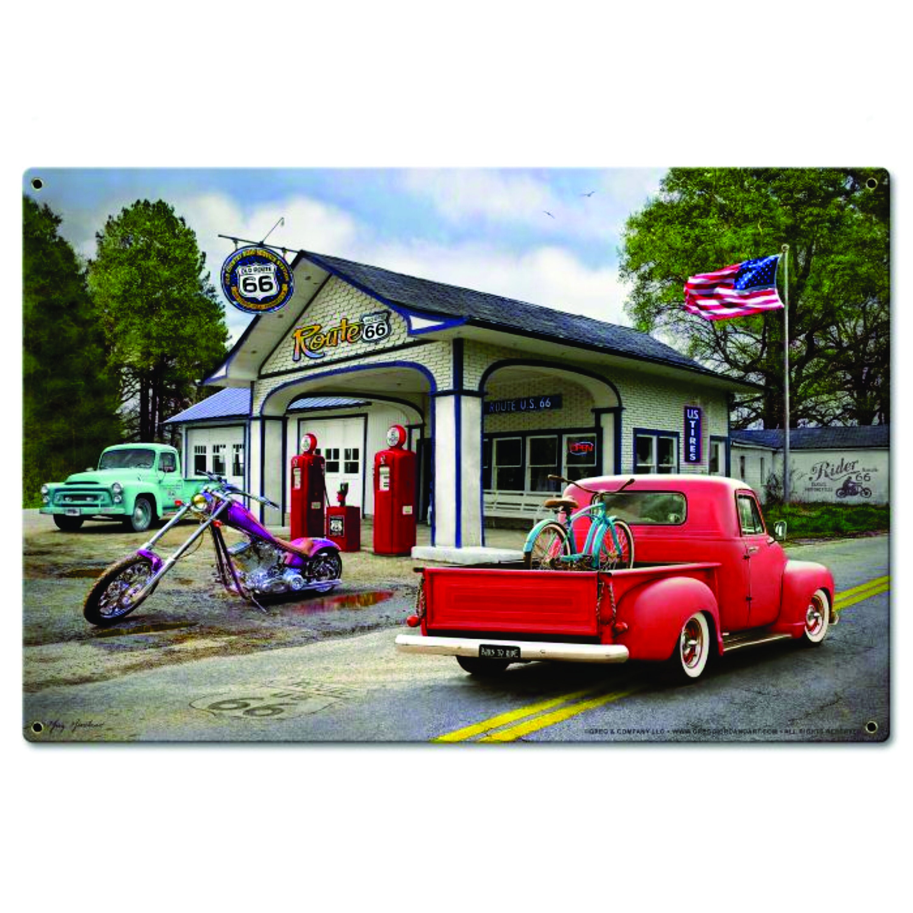 Nostalgic Gas Station Metal Sign 24 X 16 V - Etsy