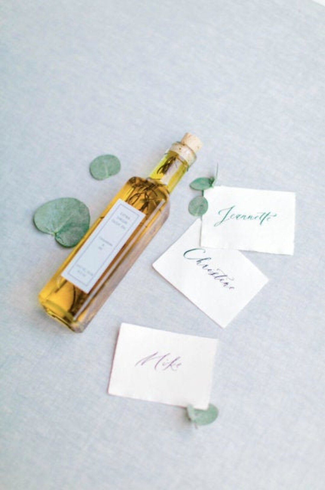 Personalized Handwritten Name Tag Wedding Classic Custom Deckled Edge ...