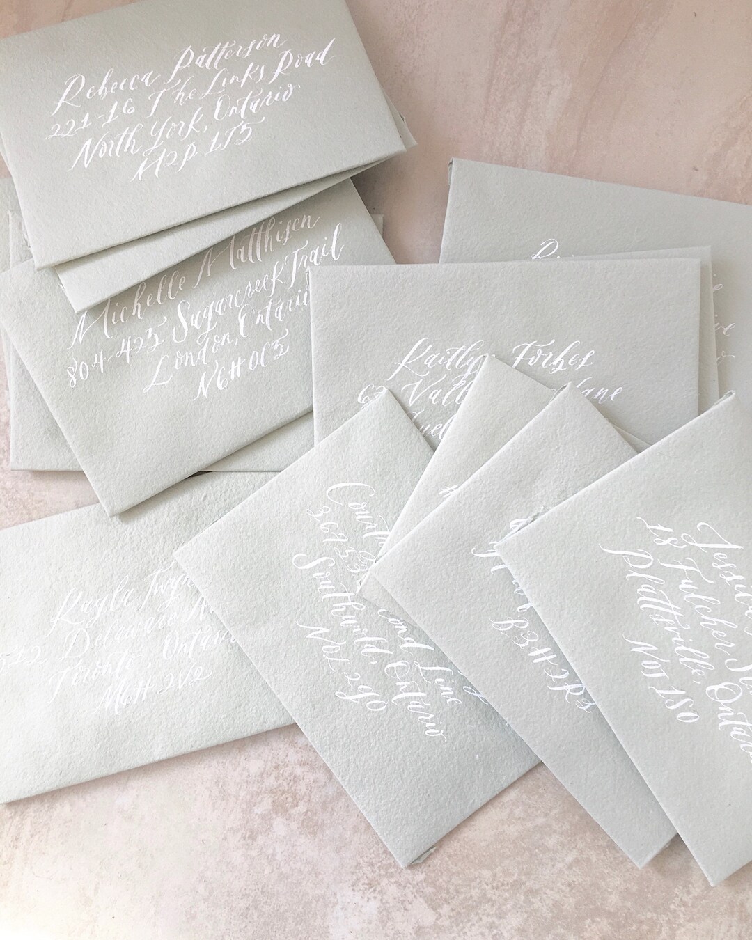 Handwritten Calligraphy Wedding Invitations Envelope Addressing - Etsy
