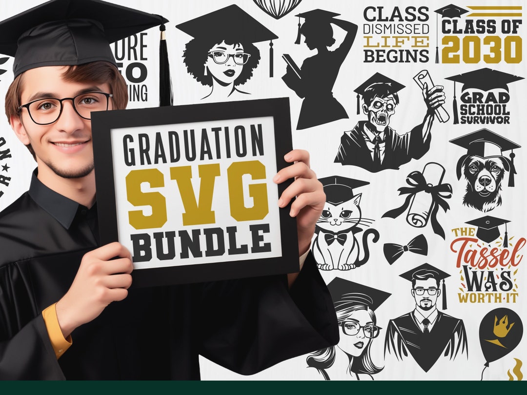 Graduation SVG Bundle | Class of 2023-2030 | Graduate Art | Grad ...