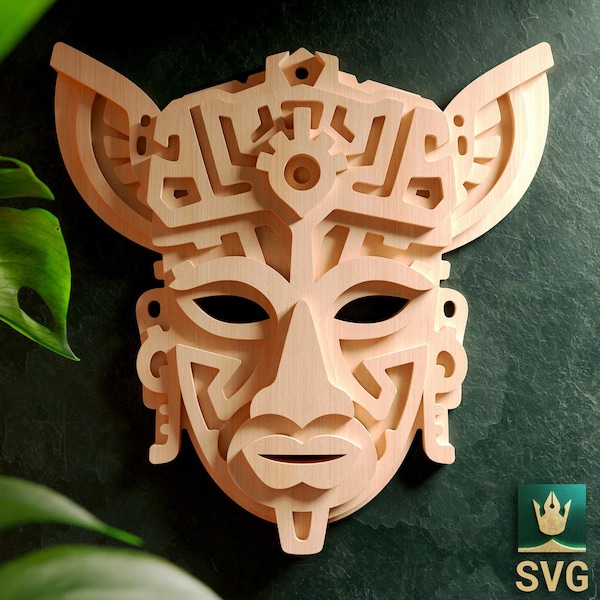 Mayan Mask - Etsy
