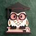 Graduation Owl 3D Layered SVG Cut File Cute Owl SVG 4 Layers Perfect ...