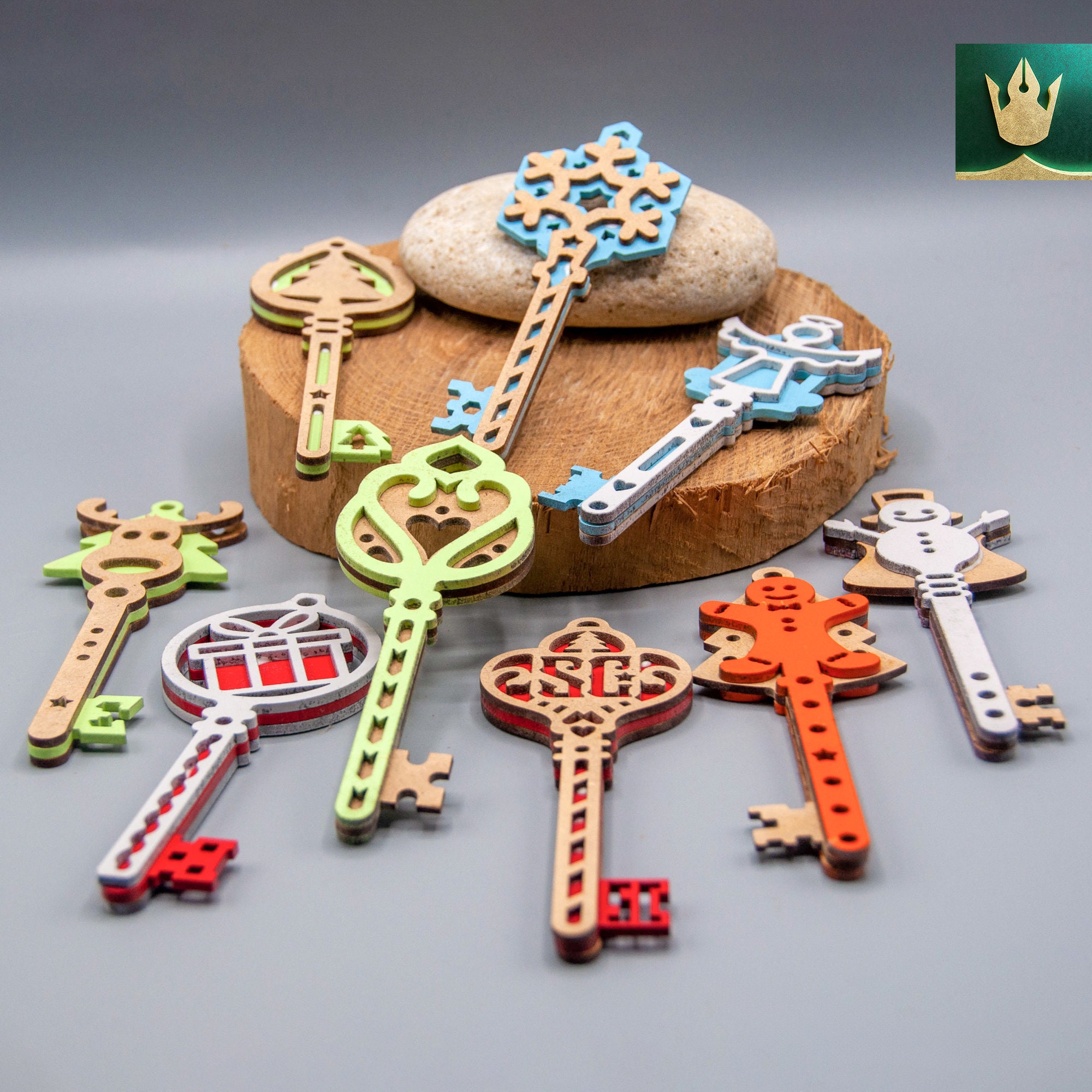 Christmas Magic Keys 3D Bundle SVG Cut Files Santa's Magic Key ...