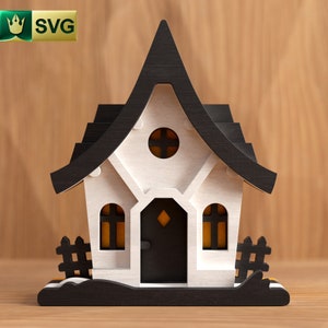 Cute Halloween House V2 | Witch House | 3D Layered | Halloween Digital ...