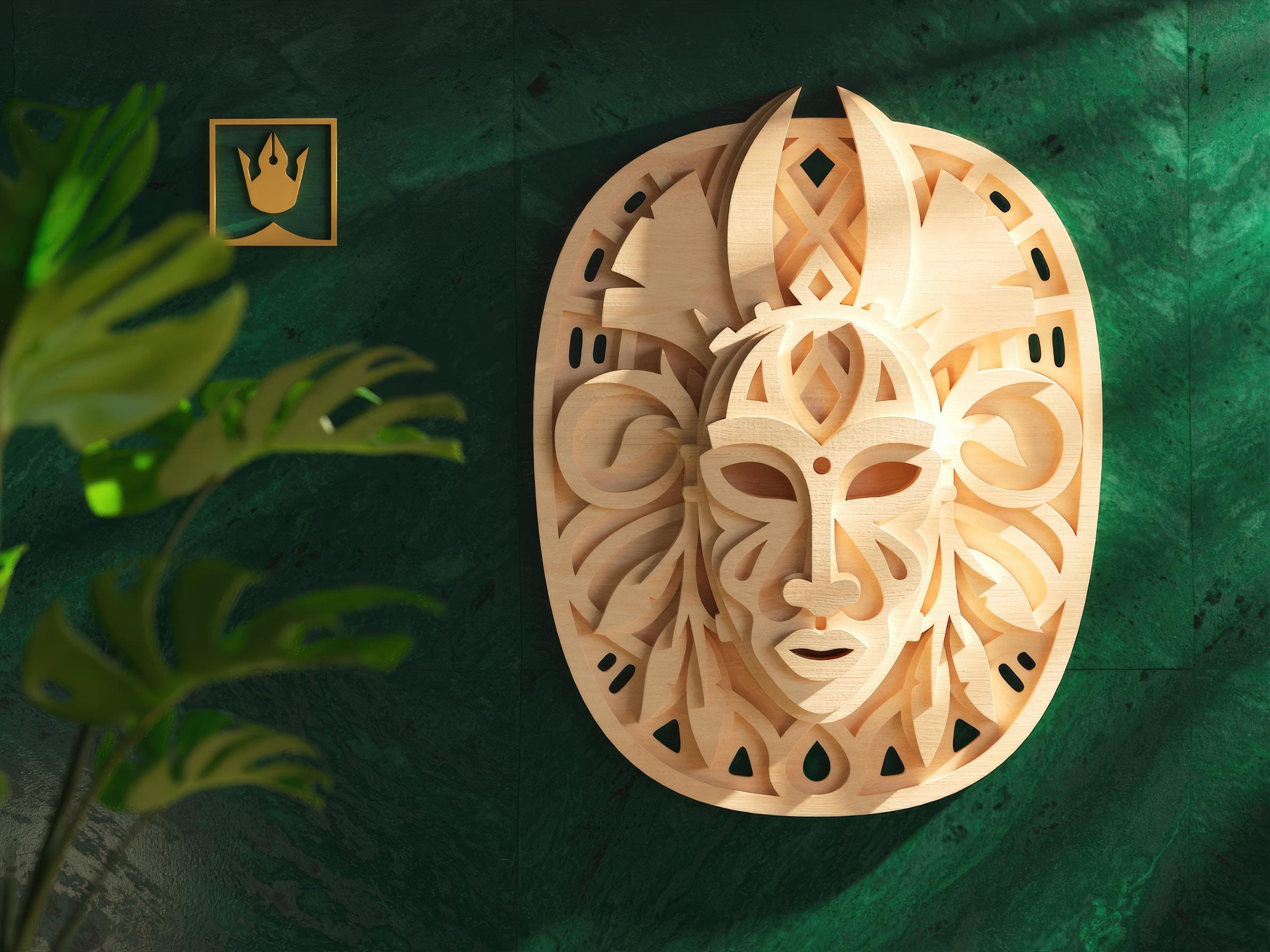 Tribal Mask V2 3D Layered Cut File, for Cutting Machines Like Cricut ...