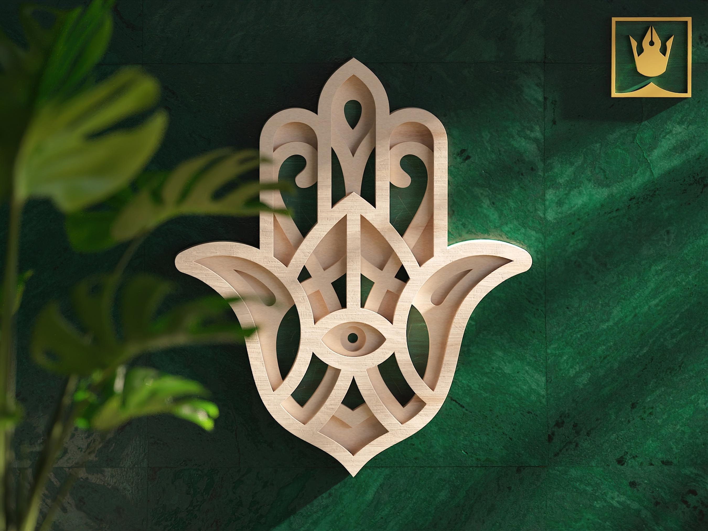 Hamsa Hand 3D Layered Mandala Cut File for Cutting Machines Like Cricut ...