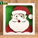 Santa Claus 3D Layered SVG | Winter Holiday Wall Art | Christmas ...